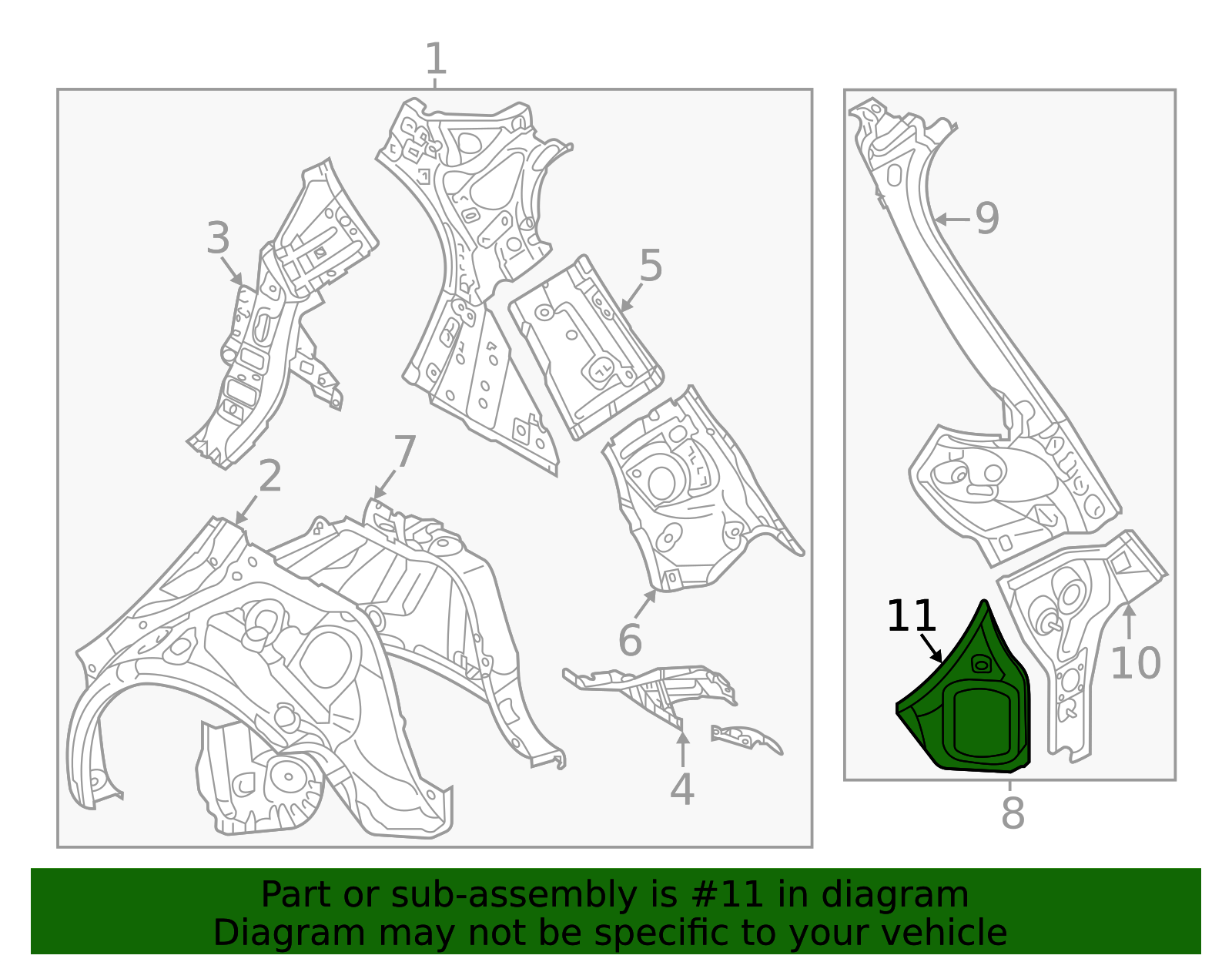2020 Toyota Yaris Trough 61622-WB002 | Toyota Parts Center