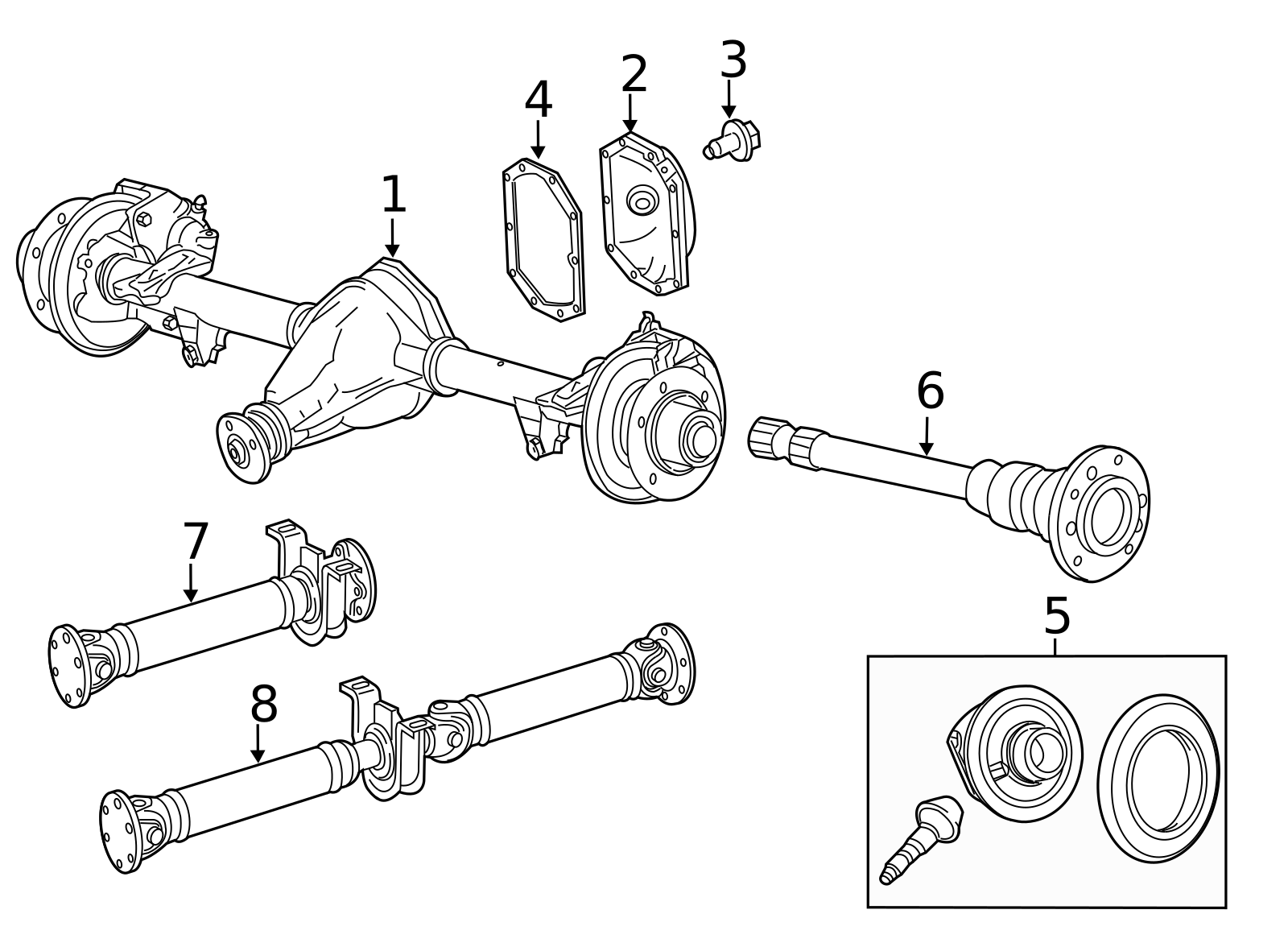 2010-2024 Mercedes-Benz Sprinter Rear Right Passenger Axle Shaft ...