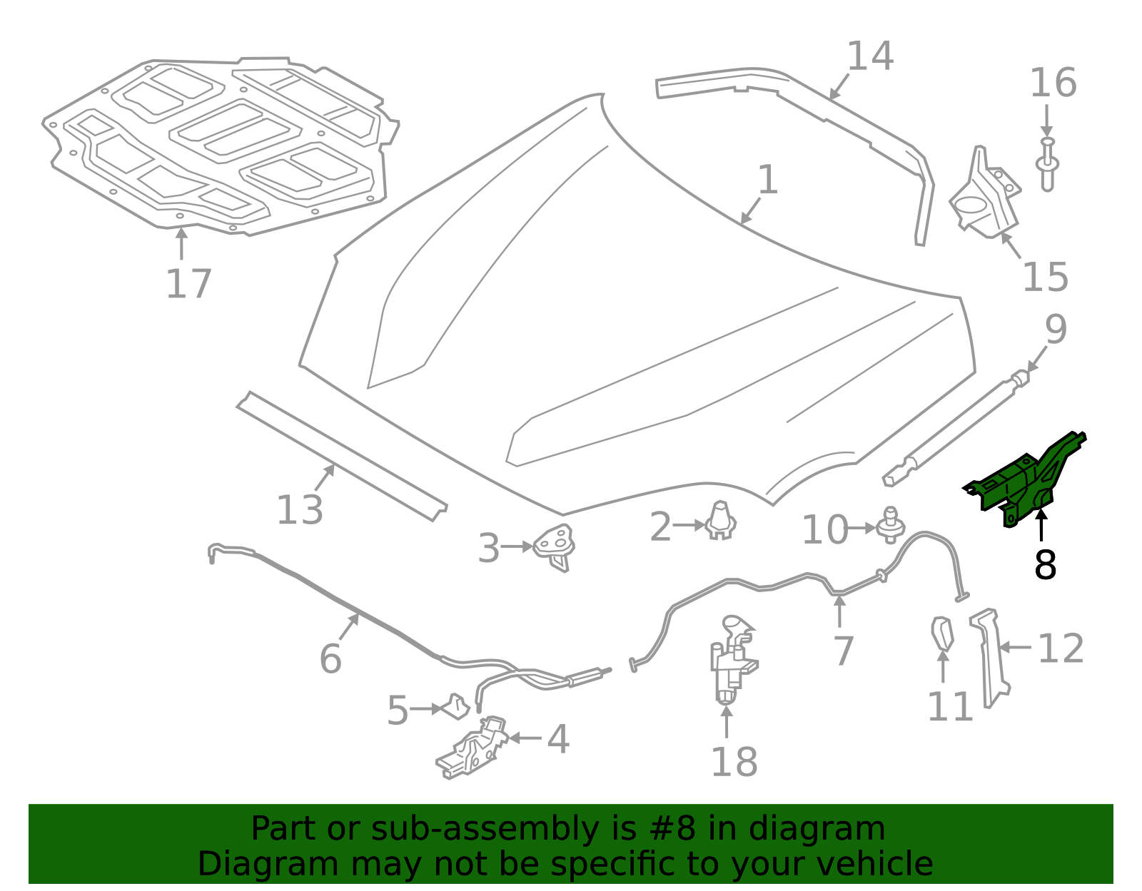 Hood Hinge - OEM Structural Support for Toyota | AutoNation Parts