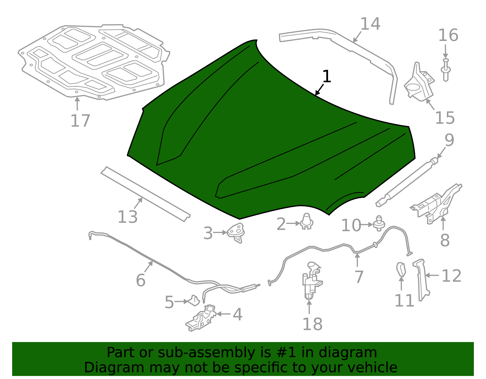 2020-2025 Toyota GR Supra Hood 53301-WAA01 | Toyota Parts Center