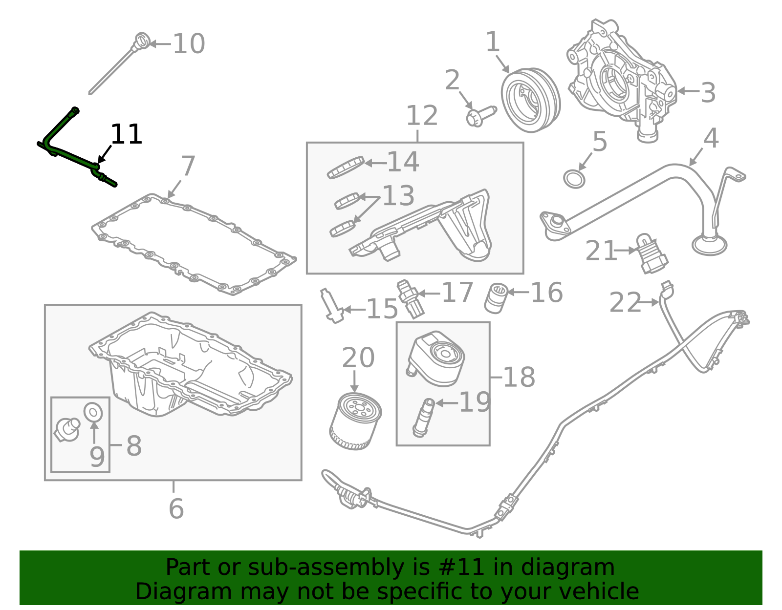 2010-2016 Ford Engine Oil Dipstick Tube AL3Z-6754-A | TascaParts.com
