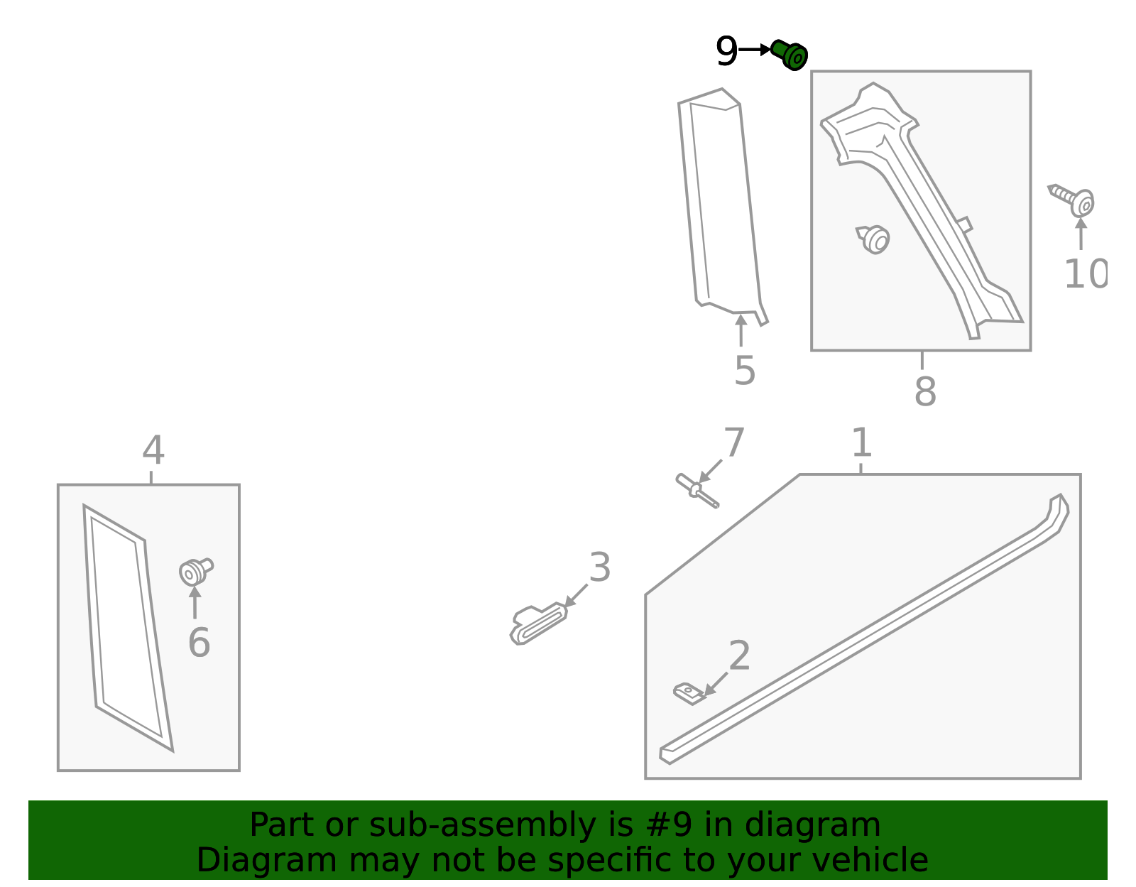 2018-2025 Ford Inner Molding Grommet W720224-S300 | OEM Parts Online