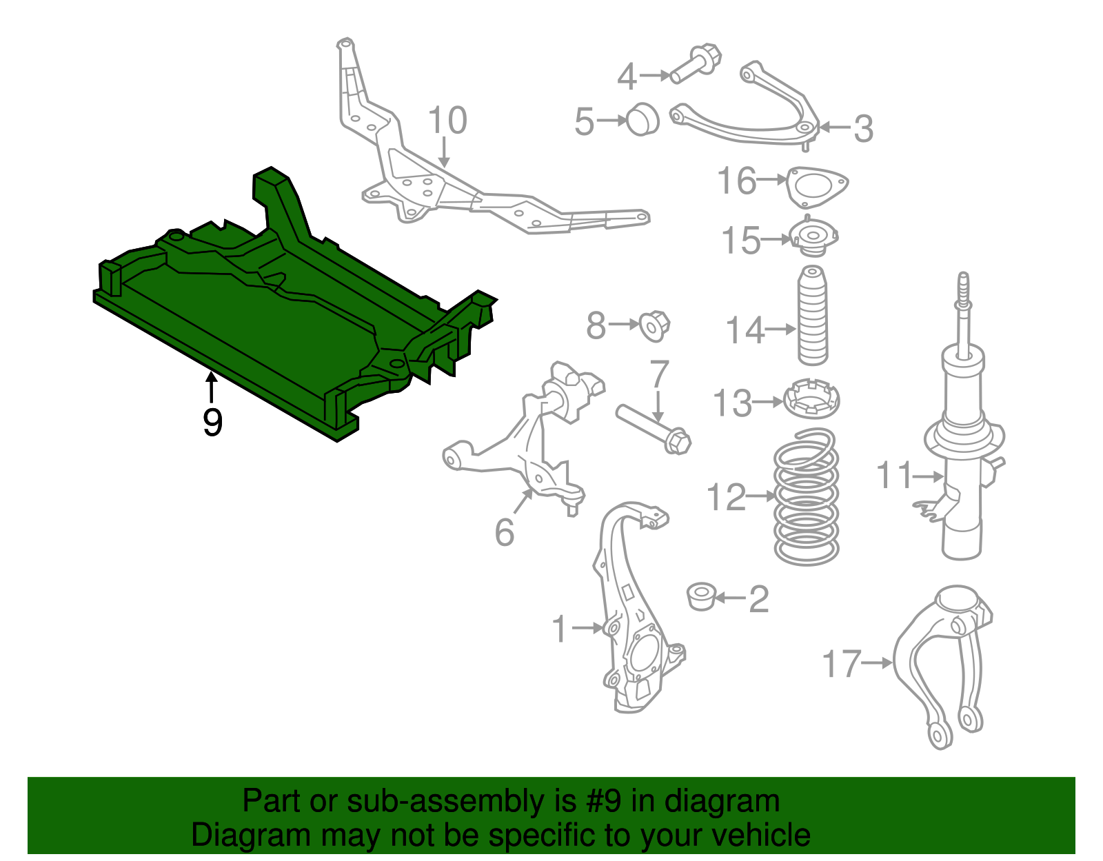 2007-2015 Infiniti Engine Cradle 54401-JK500 | Infiniti of Orland Park