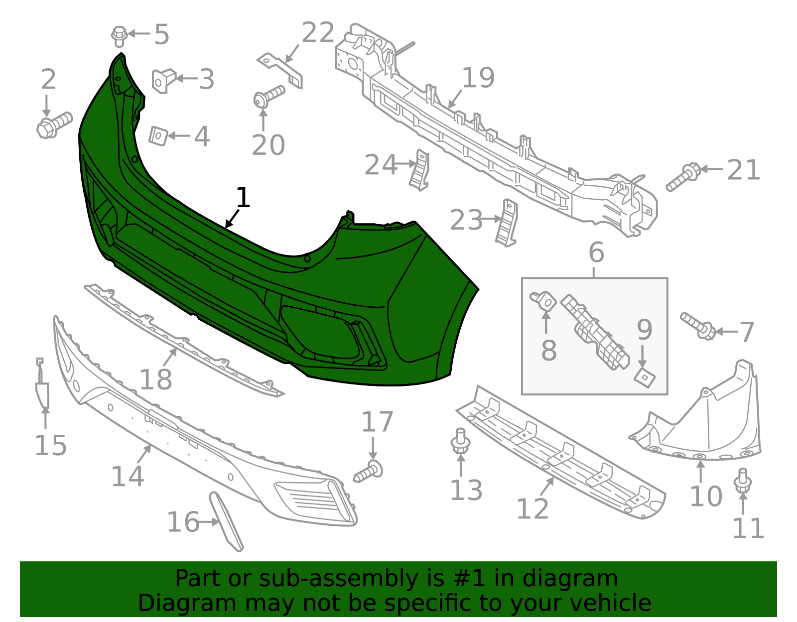 2017-2022 Hyundai Ioniq Bumper Cover 86611-G2000 | QuirkParts