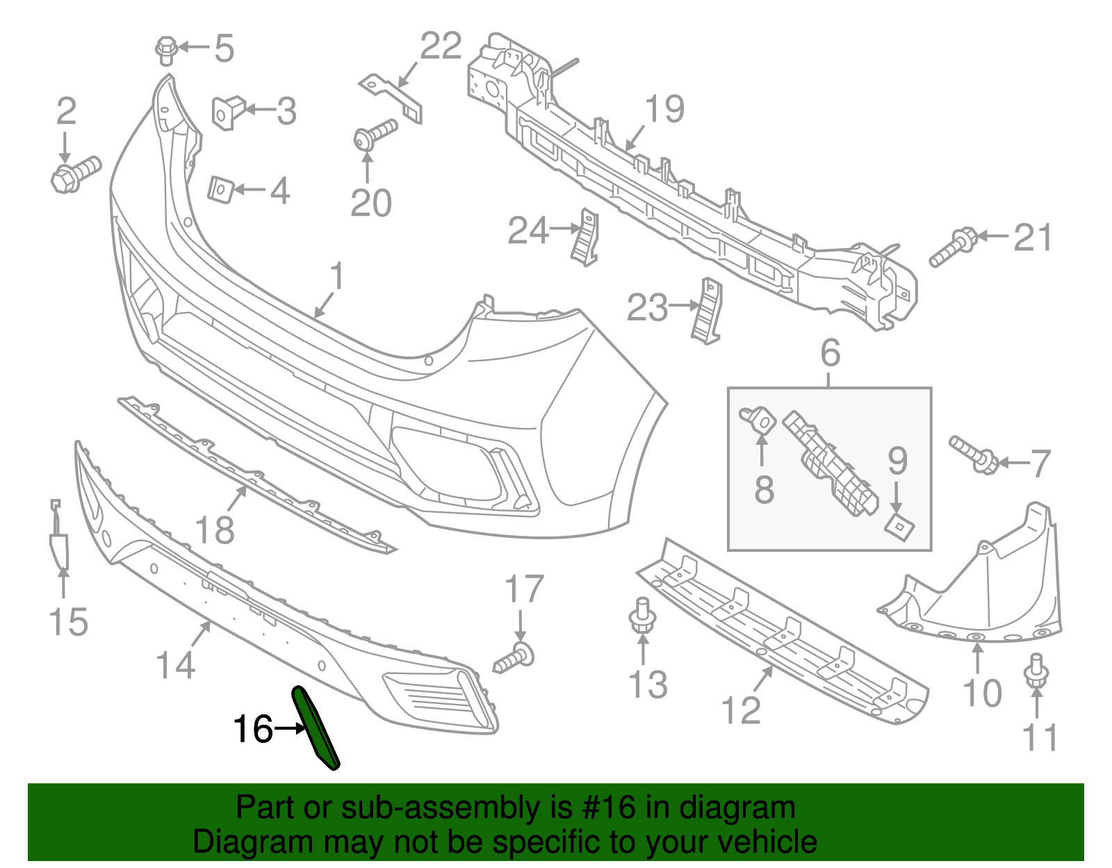 2017-2022 Hyundai Ioniq Reflector 92406-G2000 | OEM Parts Online