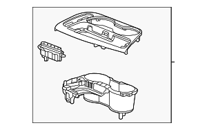 2021-2025 Chevrolet Trailblazer Pitch Dark Night Front Floor Console ...