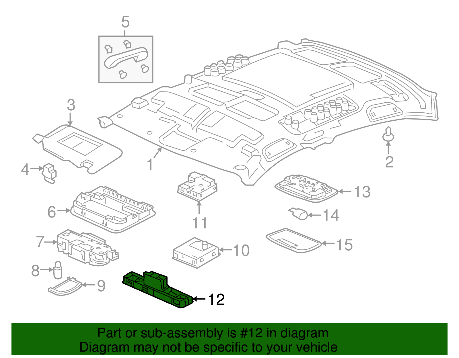 39180-TBA-A21ZD - 2016-2019 Honda Civic - Microphone Assembly Array ...