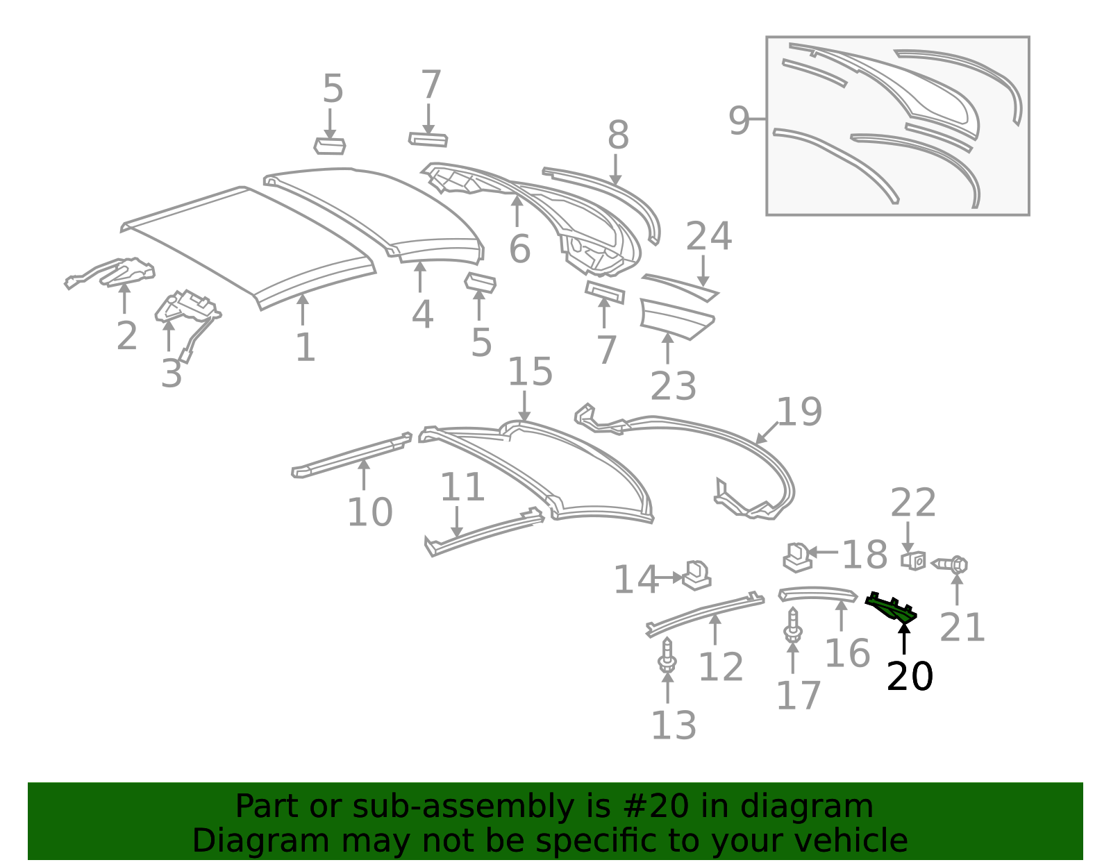 2010-2015 Lexus Glass Weather-Strip Retainer Plate 62372-53010 | OEM ...