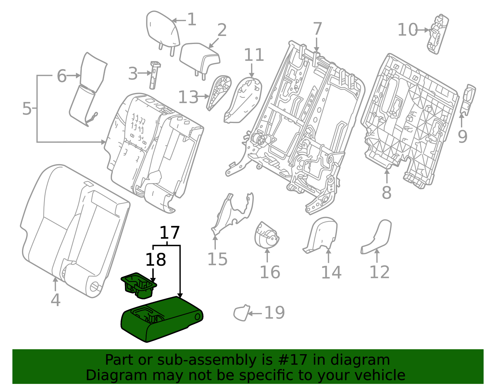 2025 Toyota 4Runner Armrest Assembly 72830-35290-C5 | Toyota Parts Center
