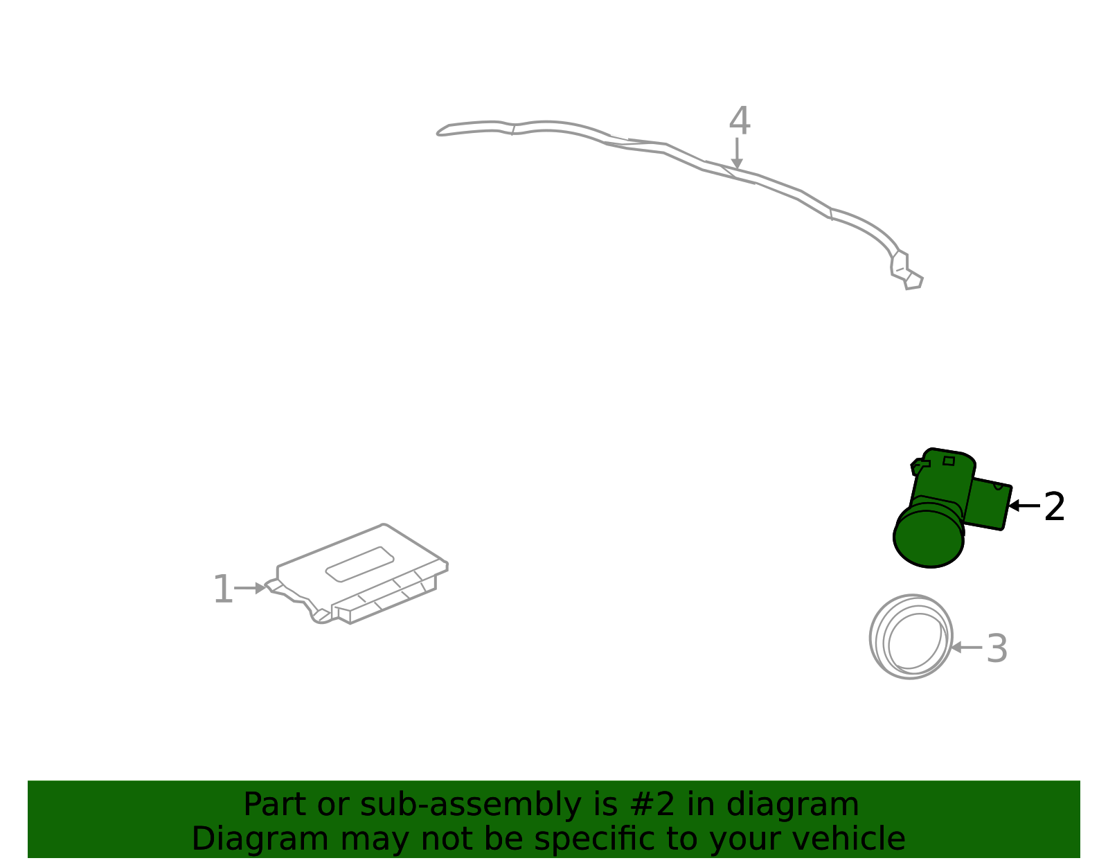 2013-2023 Mopar Park Sensor 1TK84TZZAA | Mopar Parts Canada