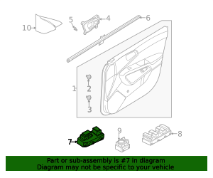 93576-K0005 - Window Switch 2023-2025 Kia Soul | Kia.Parts Store