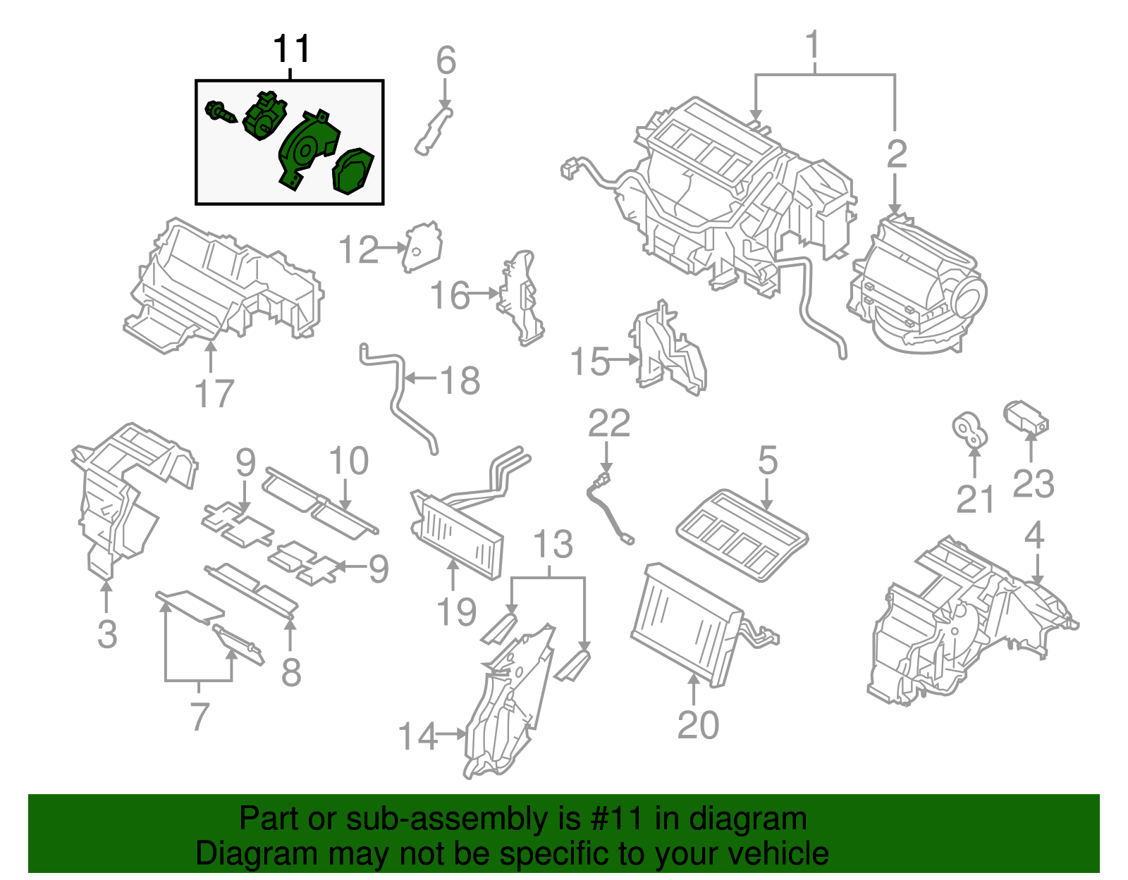 2010-2014 Subaru Actuator 72131AJ09A | Buy Subaru Parts