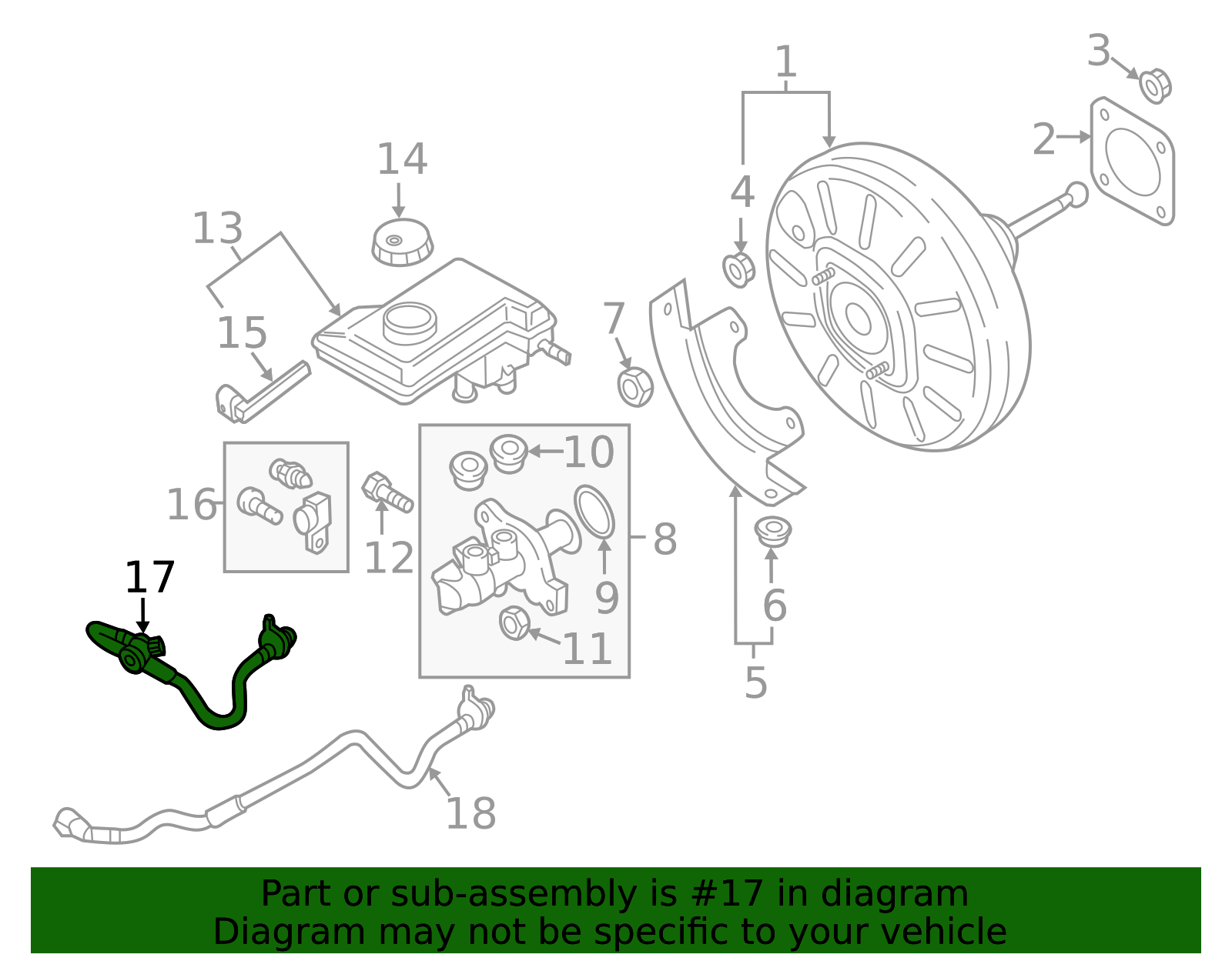 Brake Vacuum Hose - OEM Booster Performance Line | AutoNation Parts