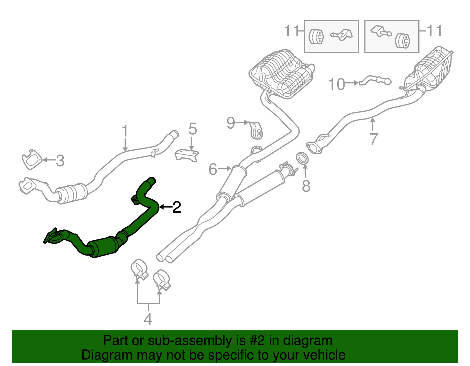 2011-2023 Mopar Converter & Pipe 68038393AJ | Mopar Parts Canada