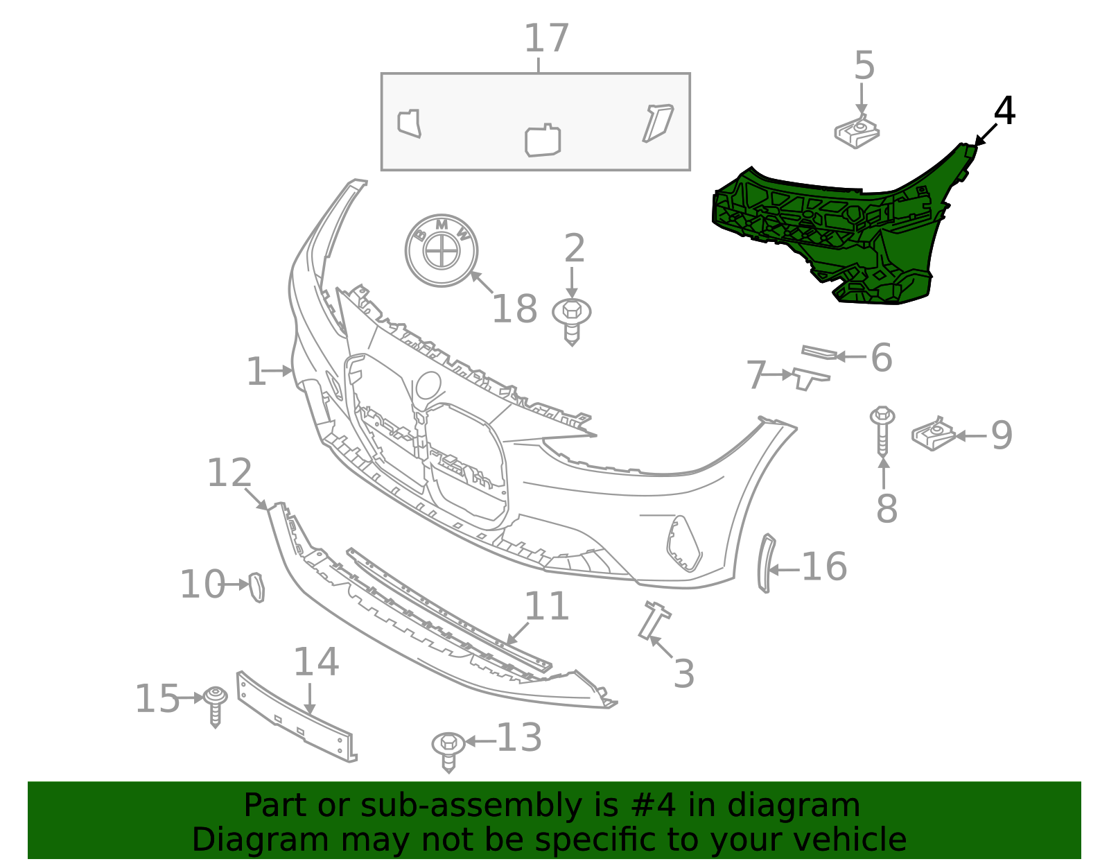 2021-2024 BMW | Bumper Cover Reinforcement | 51117451299 | BMW OEM ...