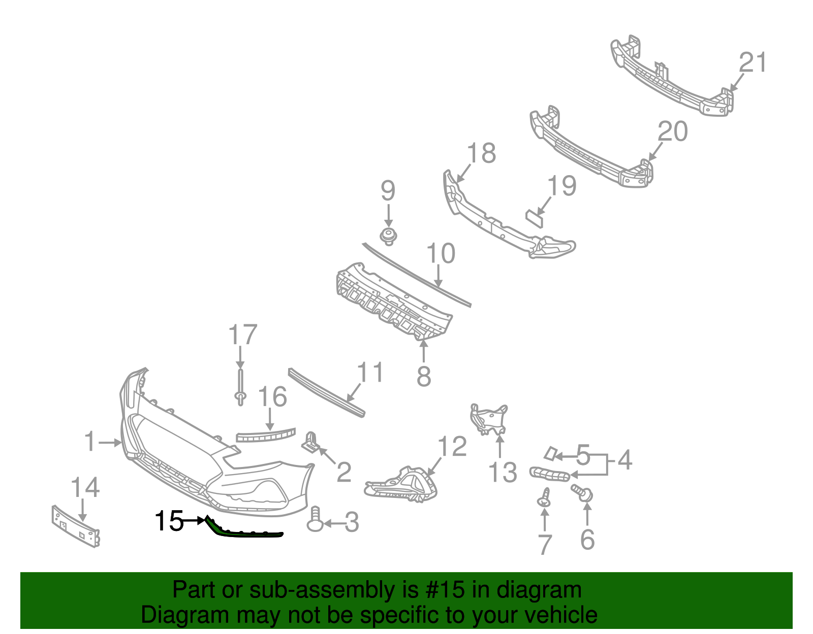 2018-2019 Hyundai Sonata Lower Molding 86551-C2AA0 | OEM Parts Online