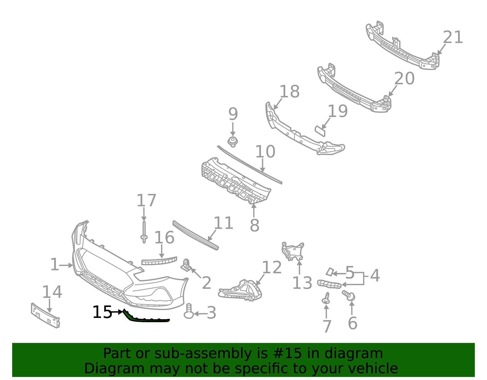 2018-2019 Hyundai Sonata Lower Molding 86551-C2AA0 | QuirkParts