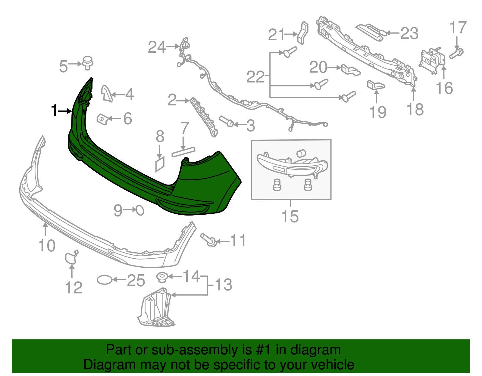 86611-D9000 - Bumper Cover 2017-2019 Kia Sportage | Kia Cheap Parts