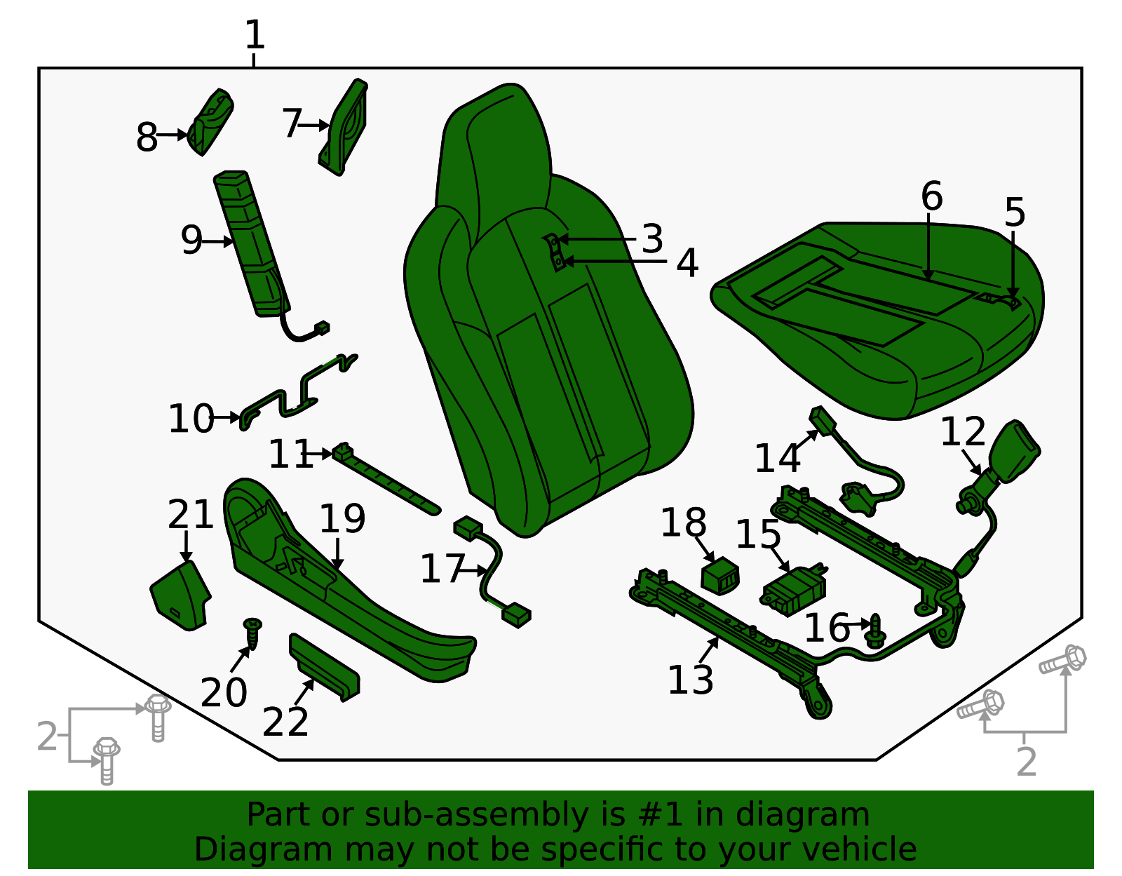 NE55-57-150N-02 - Seat Assembly - Driver's Side (LH) 2006-2008 Mazda MX ...