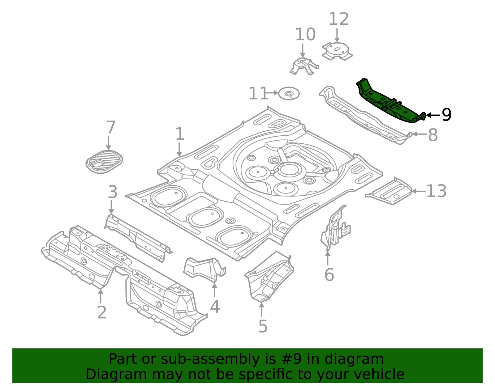 Floor Pan Reinforcement - Chassis Support Bracket | AutoNation Parts