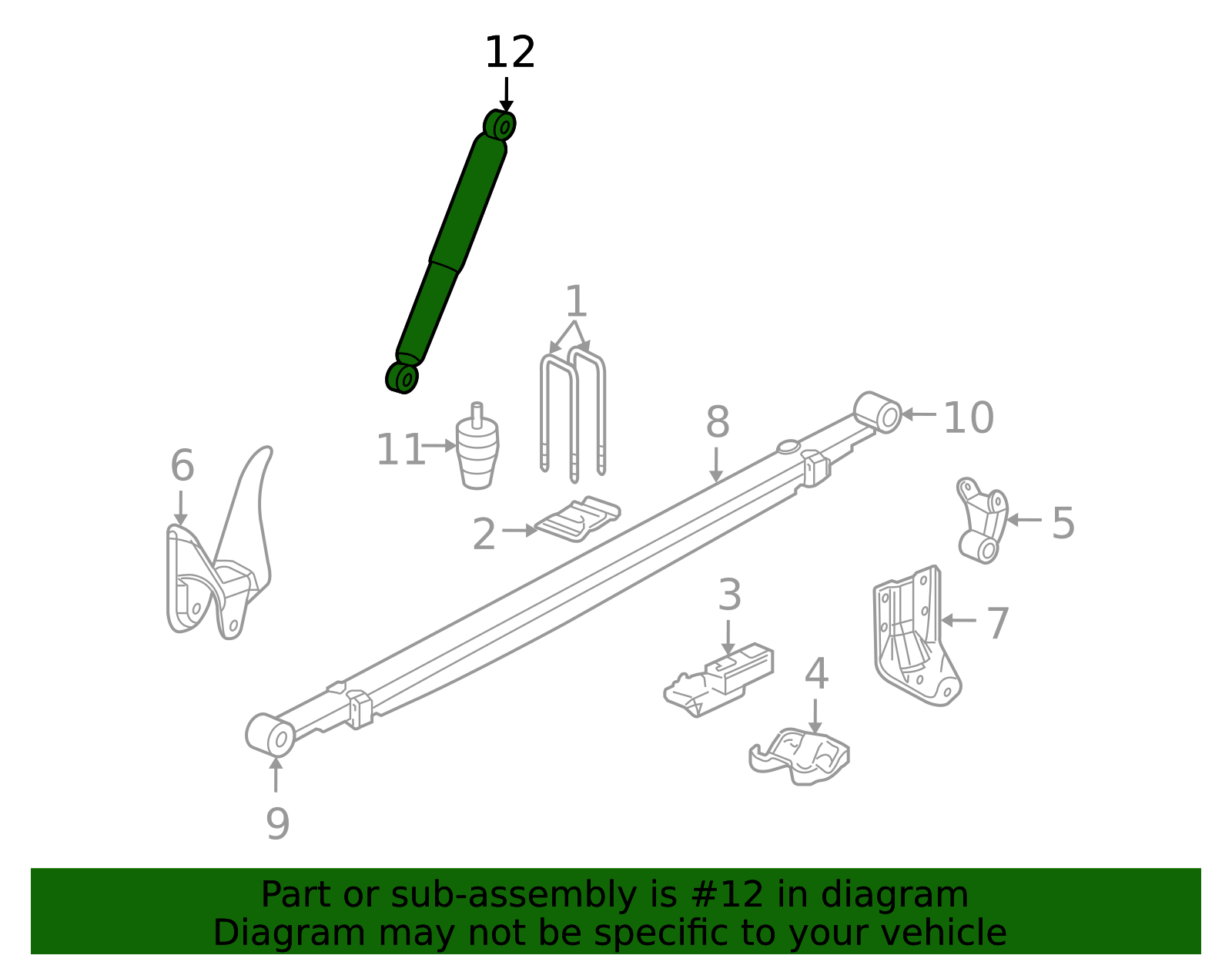 25870984 - Premium Monotube Rear Shock Absorber 2007-2010 GM | GMPartsNow