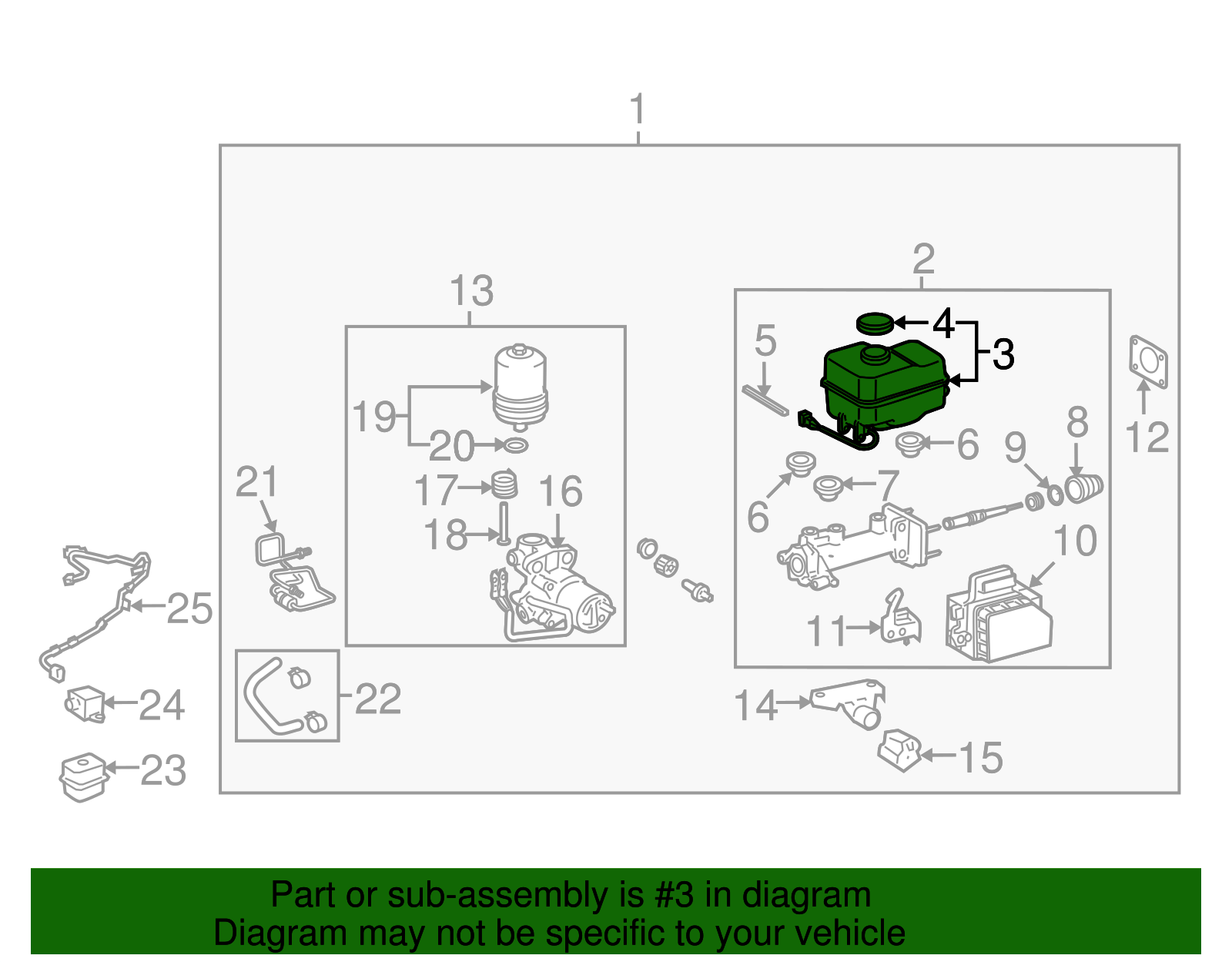 47220-60180 - Brake Master Cylinder Reservoir - 2005-2020 Lexus | My L ...