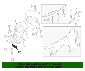 2017-2020 Infiniti Q60 Air Guide 62822-5CA0A | INFINITI OF WEST CHESTER