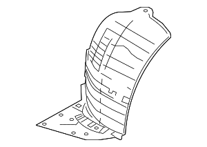 2017-2020 Infiniti Q60 Ft Fender Liner 63844-5CA0A | OEM Parts Online