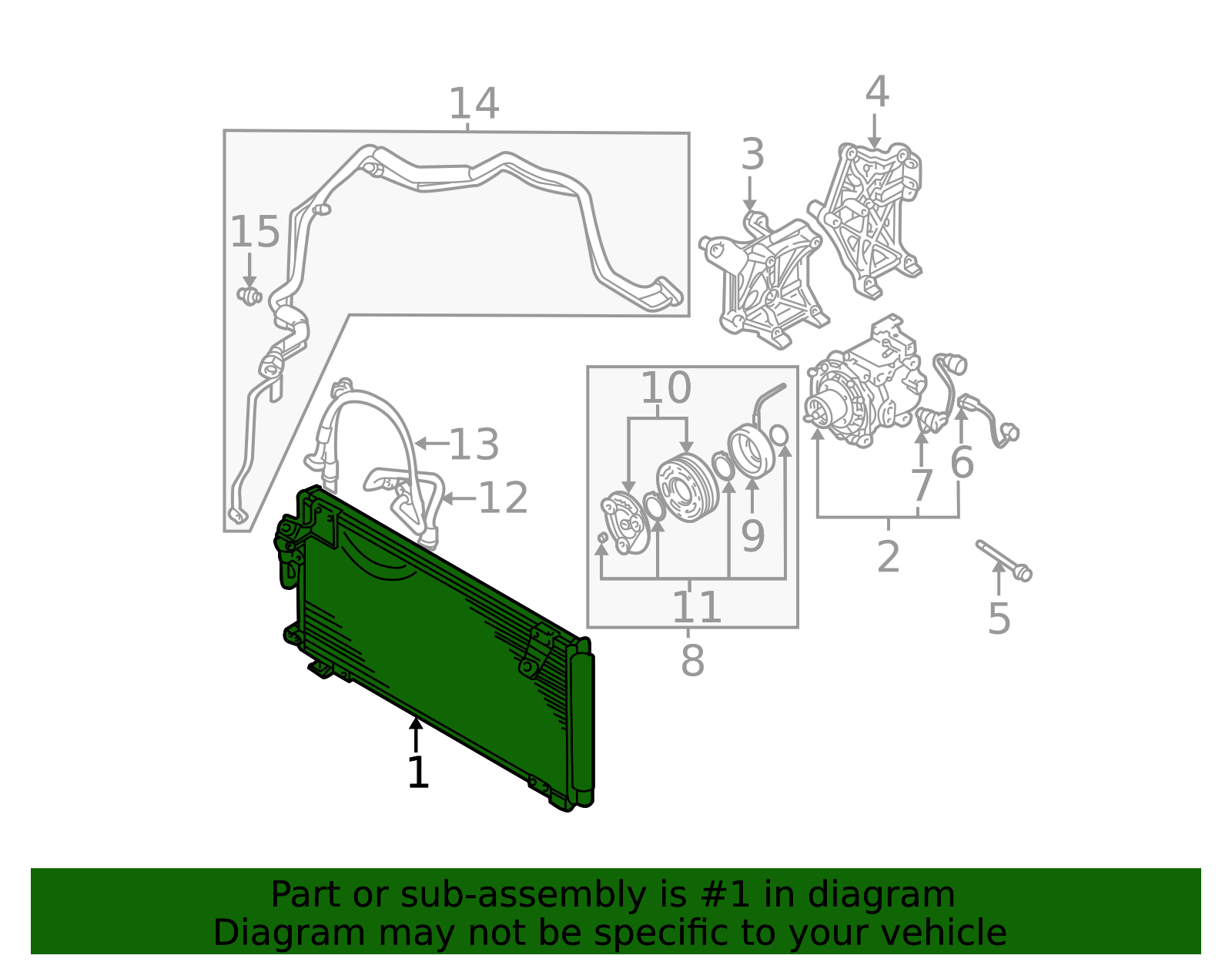 Advantage Select™ Condenser,2.4L|3.0L MZ690930 | Mitsubishi Parts ...