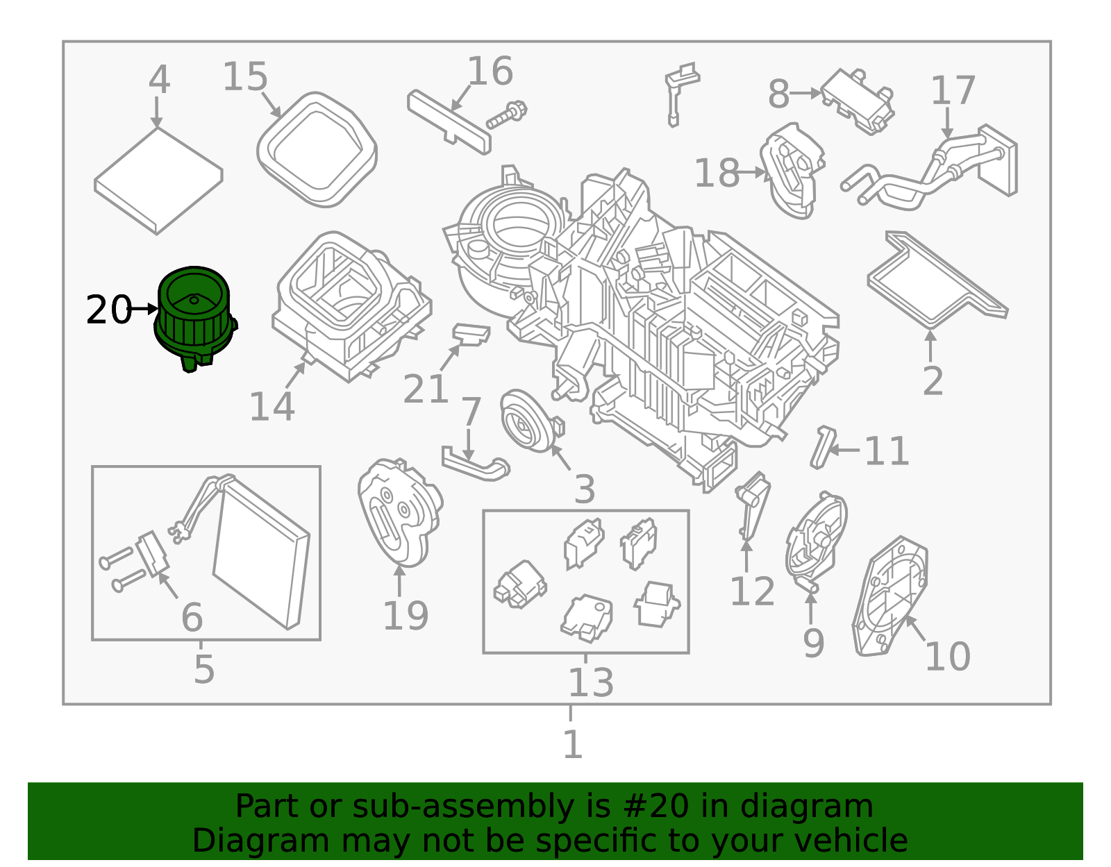 27226-EA010 - Blower Motor 2005-2021 Nissan | Official Nissan Parts Store