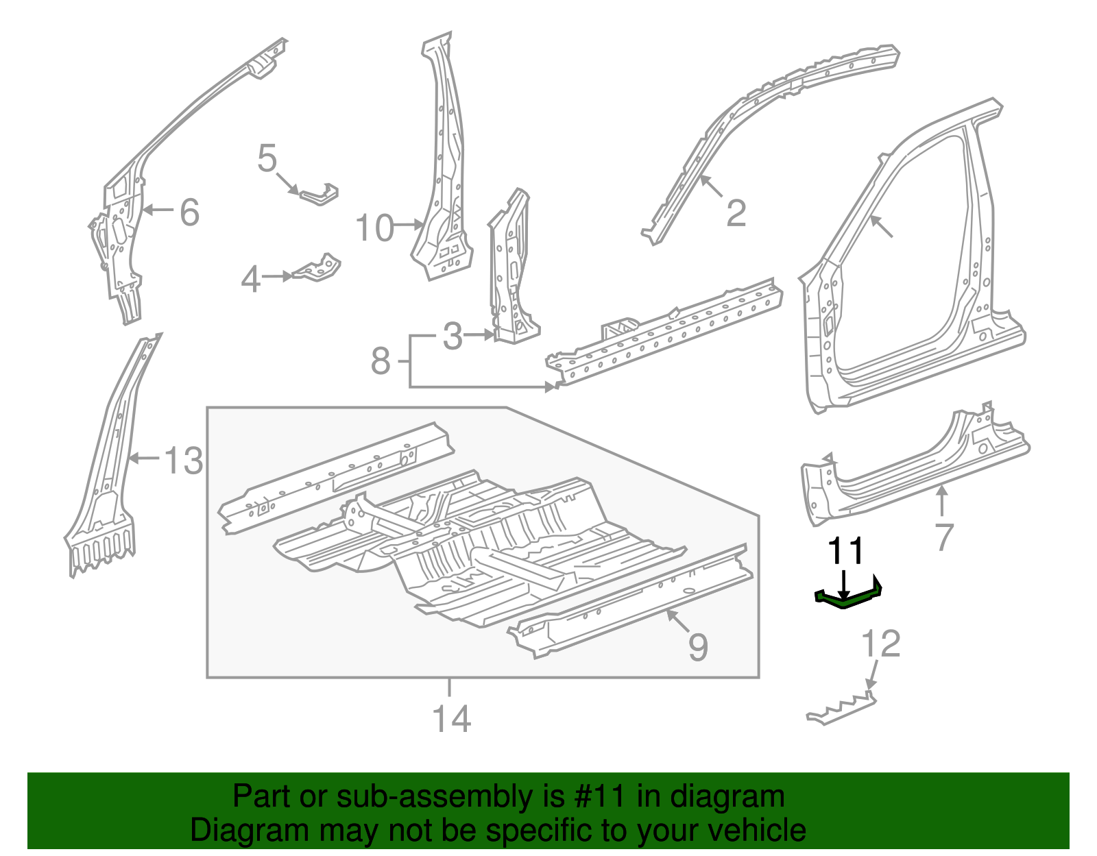 63217-TA0-A01 - Separator 2008-2012 Honda Accord | Honda Parts Online