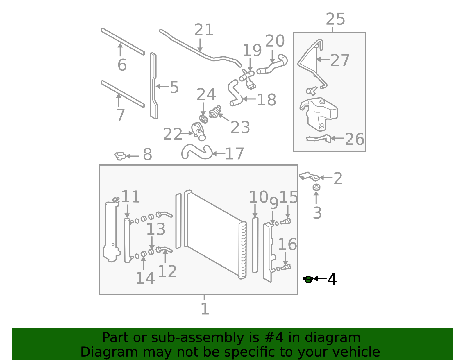 2009-2013 Toyota Corolla Radiator Assembly Lower Support 16535-21091 ...