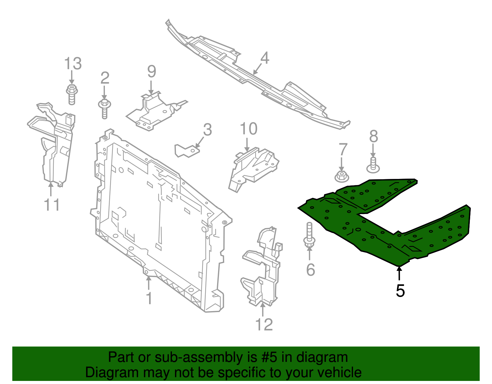 75892-5AA0A - Under Cover 2015-2024 Nissan Murano | Nissan Parts ...