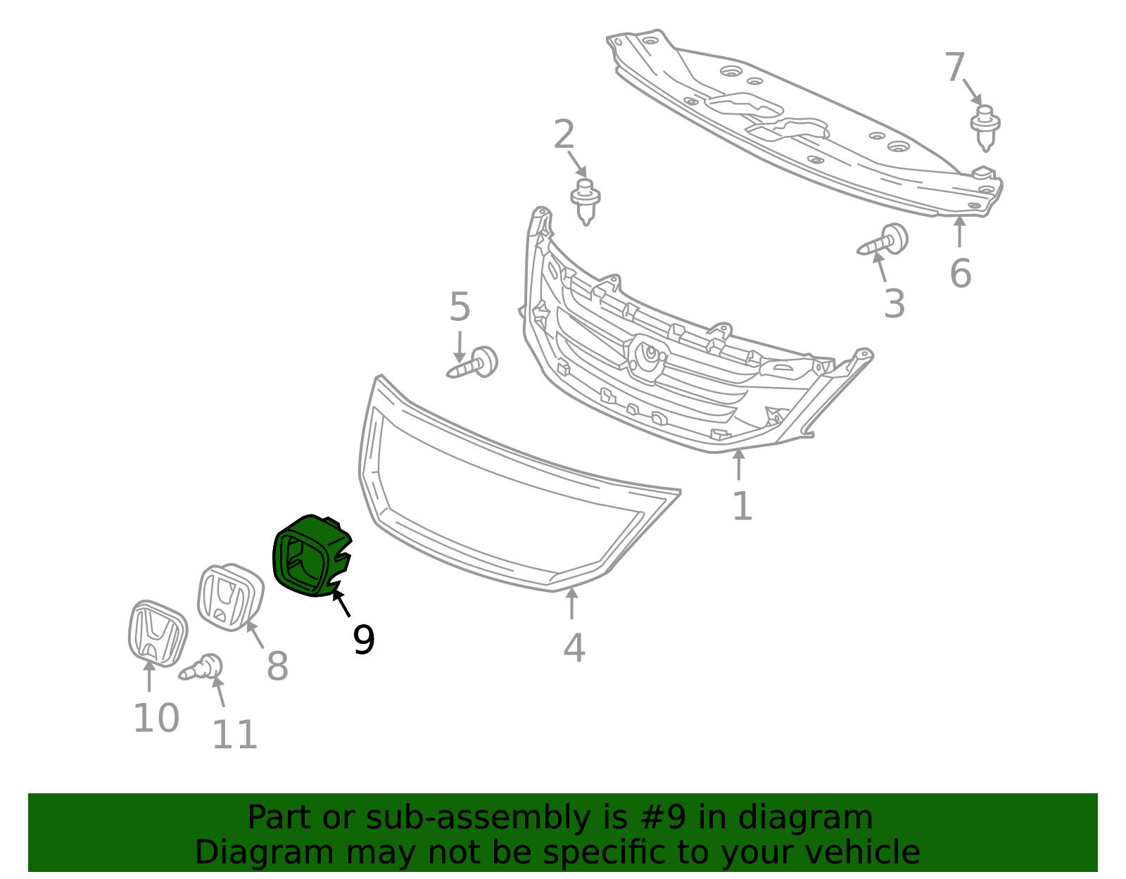 Grille Molding - Sleek OEM Front End Finish | AutoNation Parts