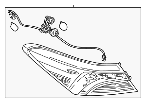 Genuine Toyota Tail Lamp Assembly part# 81560-06A20 for 2021-2024 ...