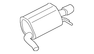 561-253-609-L - Resonator & Pipe 2012-2018 Volkswagen Passat ...