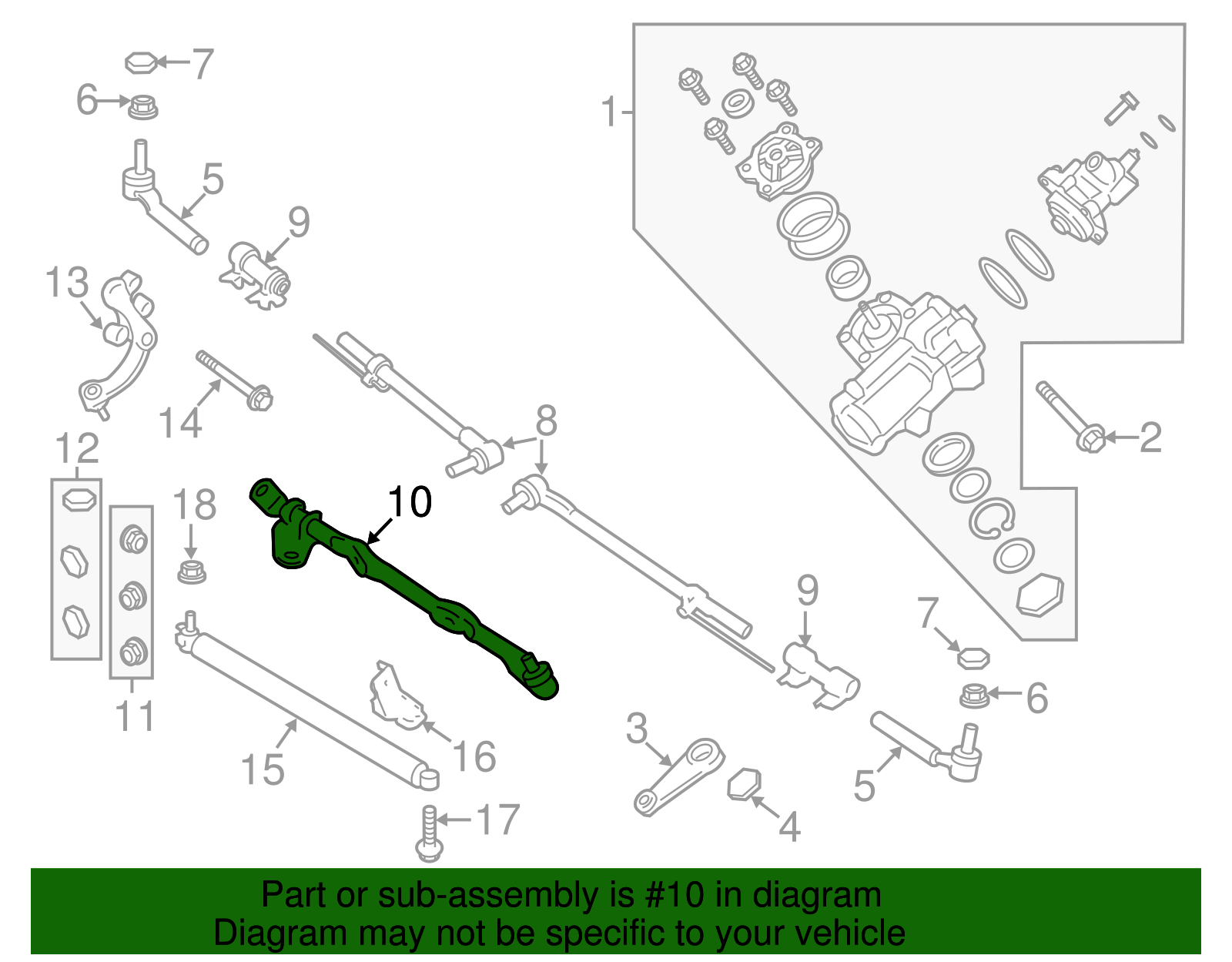 HC3Z-3304-C - Center Link 2017-2022 Ford | Ford Parts Direct