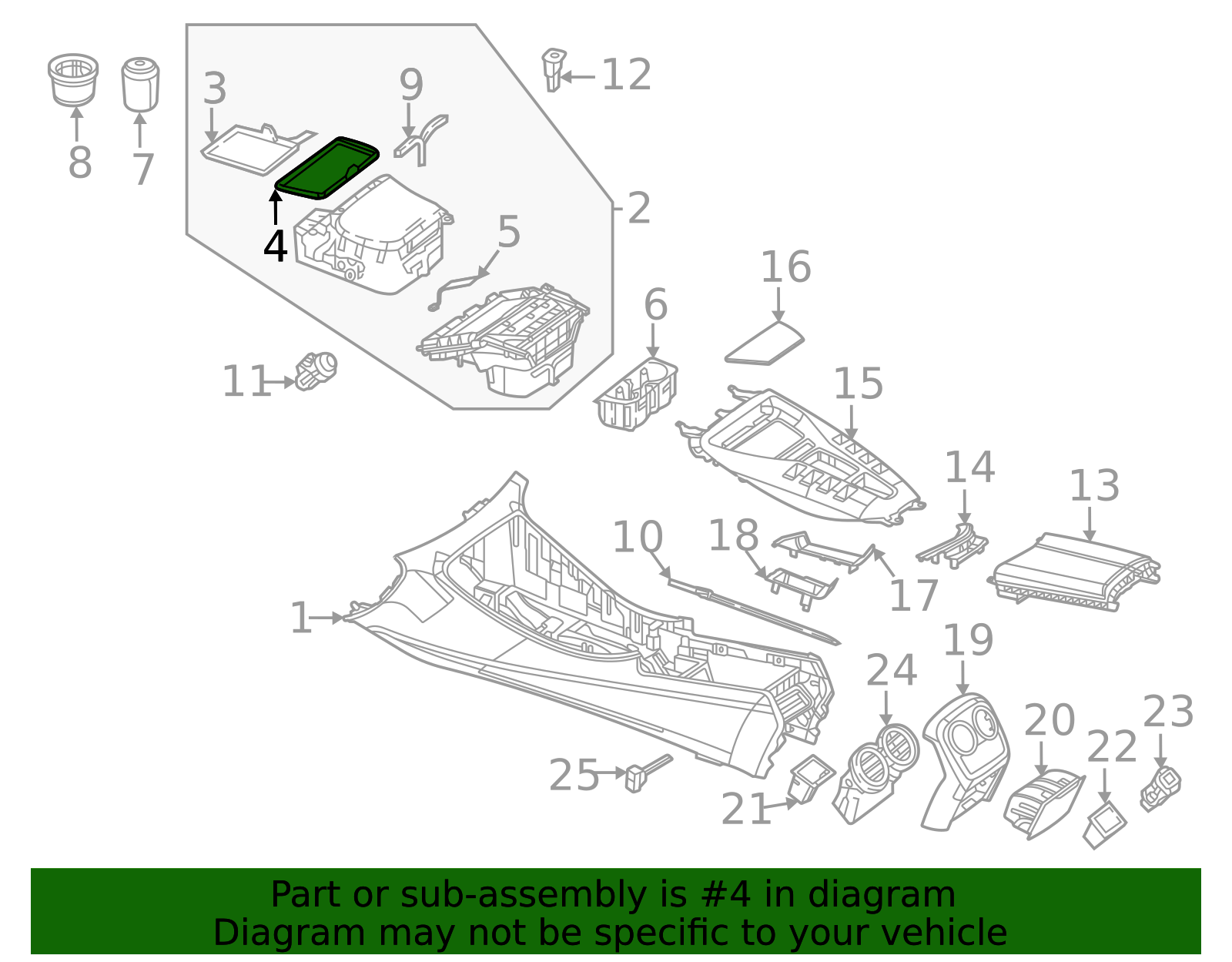 213-689-02-00 - Compartment Insert 2017-2025 Mercedes-Benz | Mercedes ...
