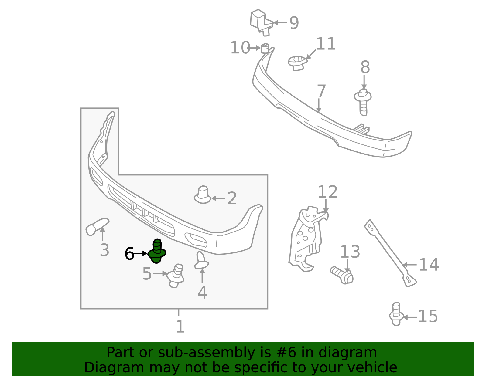 1998-2001 Nissan Bumper Cover Bolt 01466-00331 | Scott Evans Nissan Parts