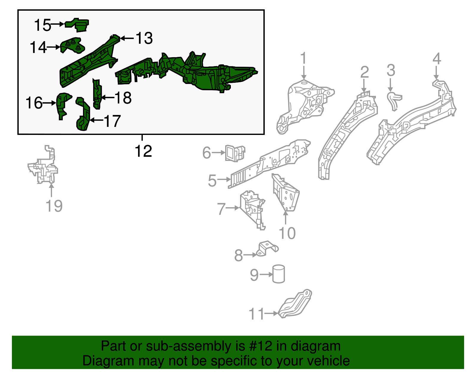 60910-T7W-A10ZZ - Rail Assembly 2019-2022 Honda HR-V | Honda Parts Online