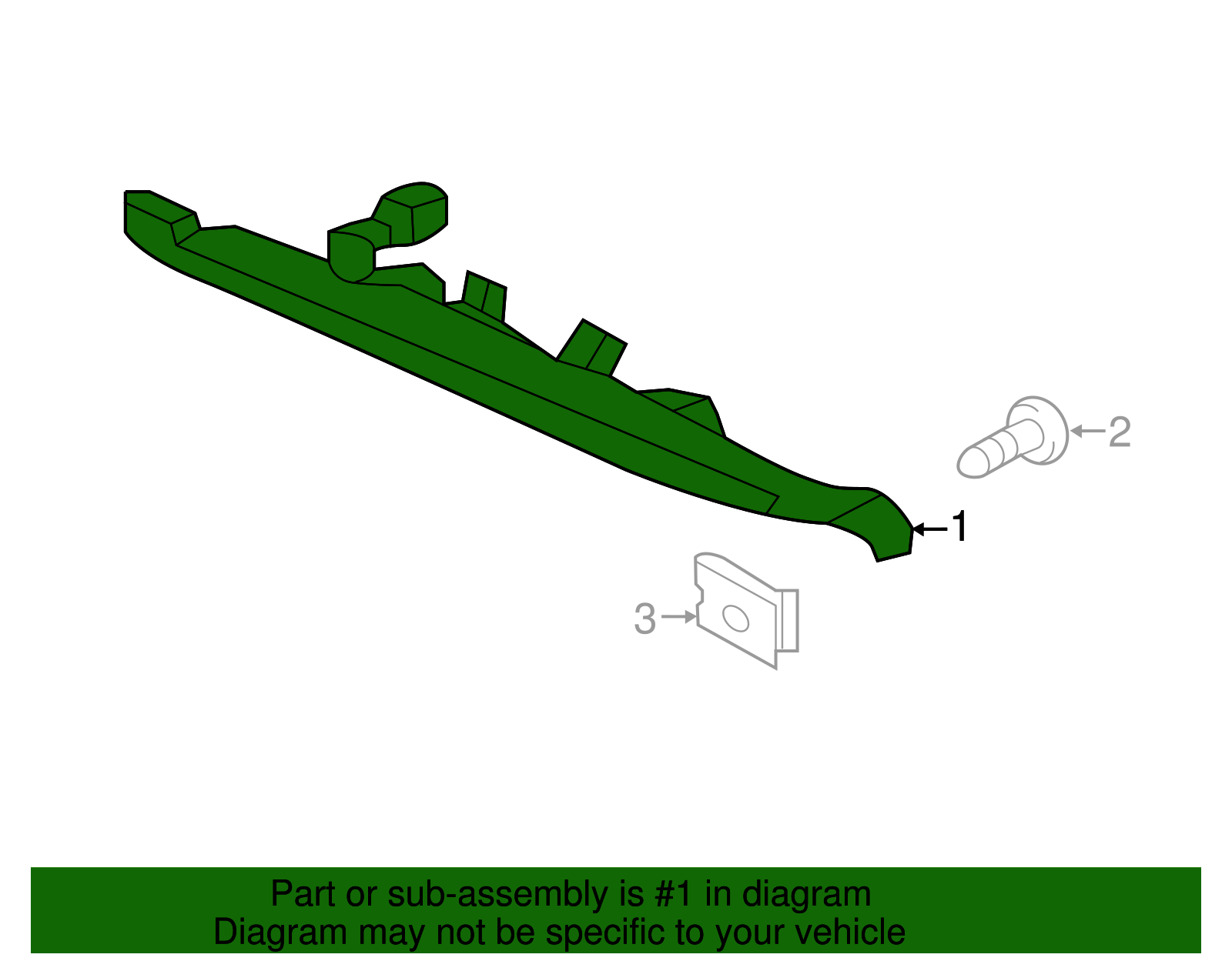 34270-TZ5-A01 - 2014-2020 Acura MDX - Light Assembly, High Mount Stop ...