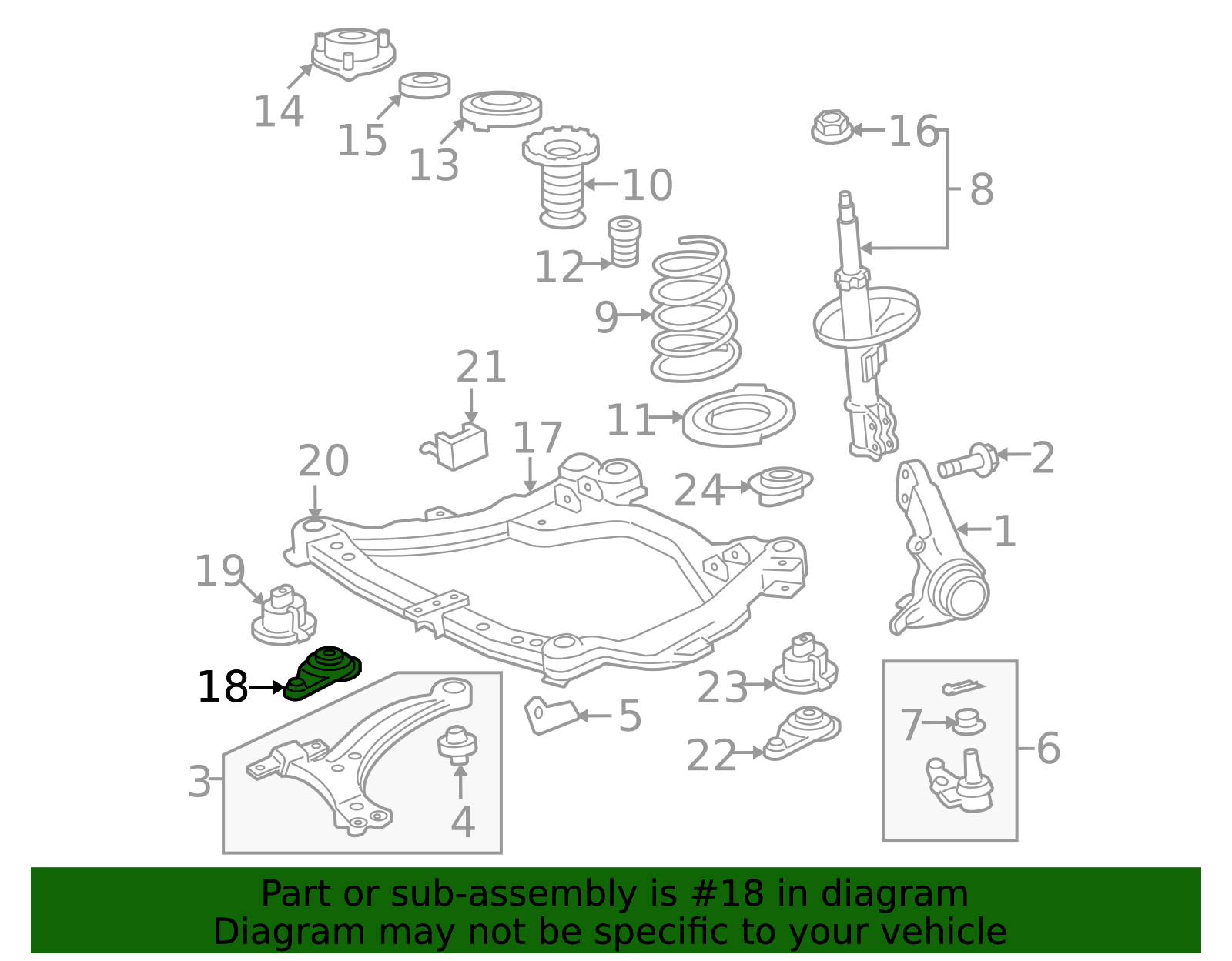 51036-0T010 - High-Quality Engine Cradle Brace for 2009-2015 Toyota ...
