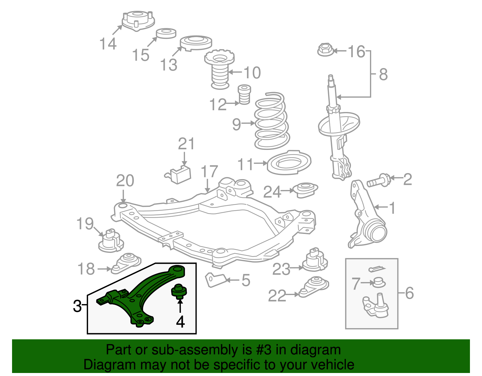 2008-2016 Toyota Control Arm 48068-0E050 | OEM Parts Online