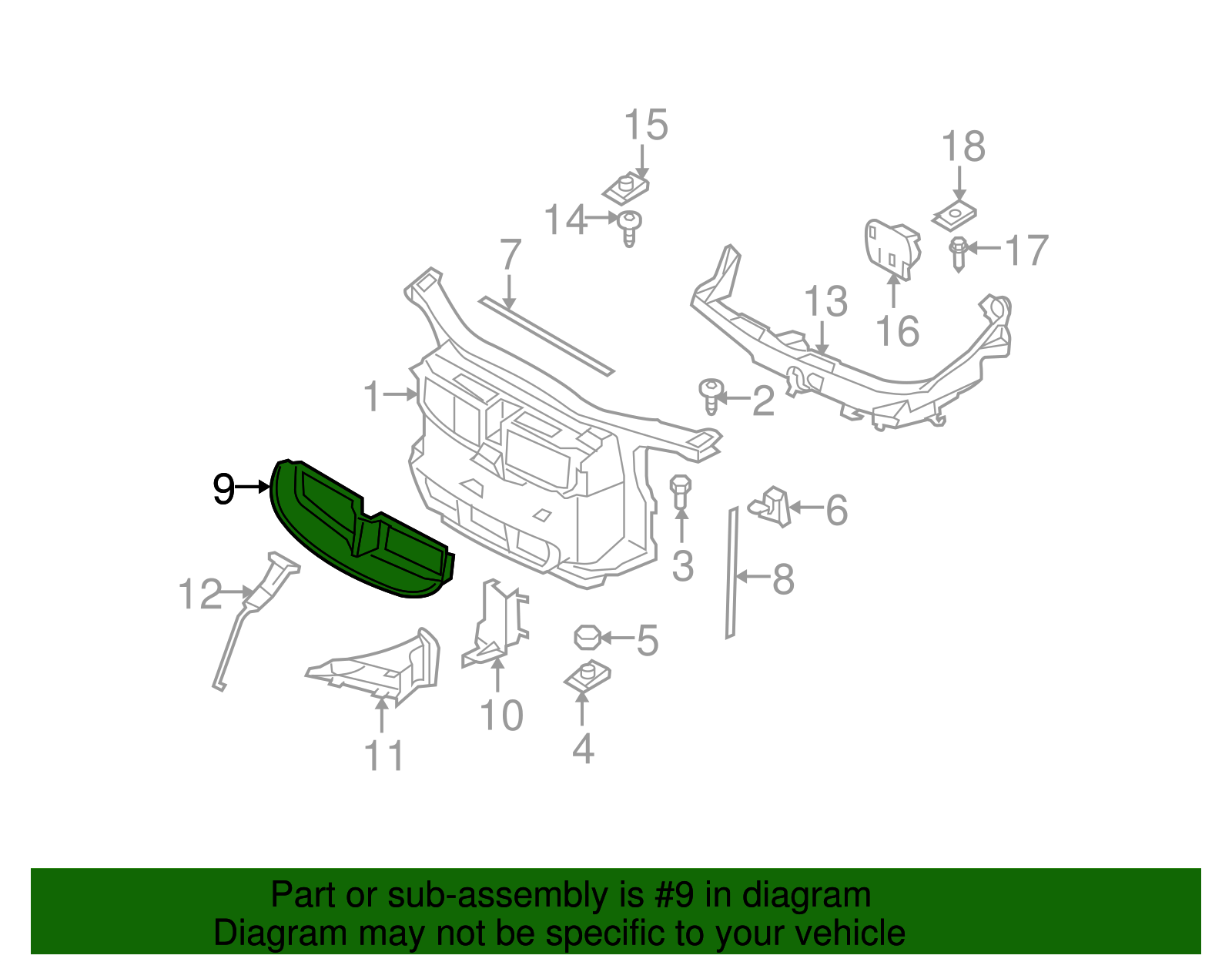 51117134099 - 2006-2012 BMW Air Guide (51-11-7-134-099) | BMW of South ...