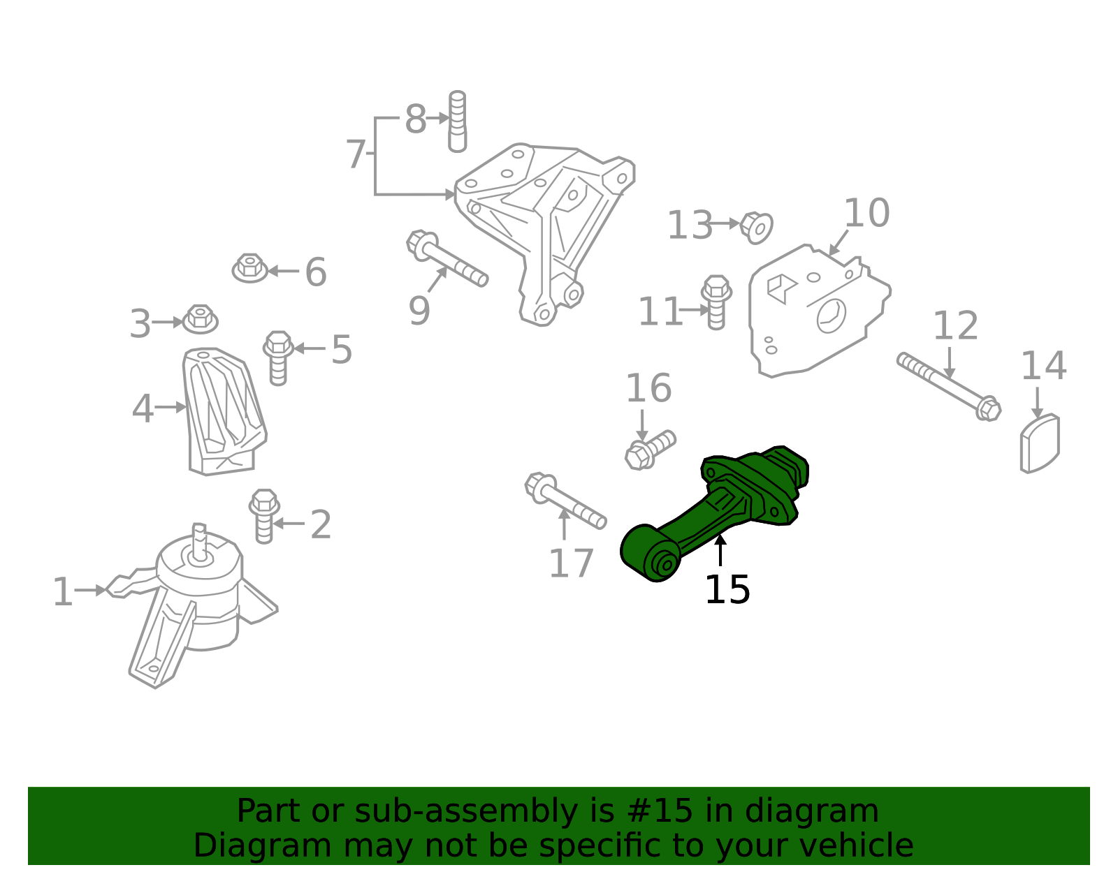 2016-2020 Kia Optima Torque Arm 21950-C2050 | QuirkParts