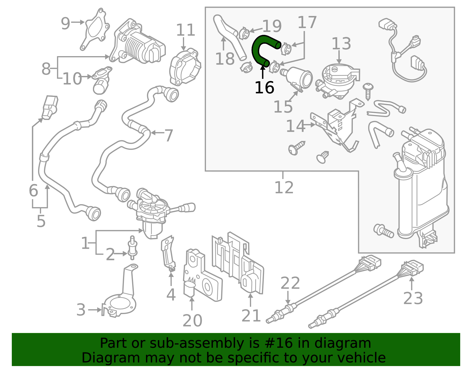 5Q0-201-311-B - Evaporative Emissions System Lines 2015-2019 Audi ...