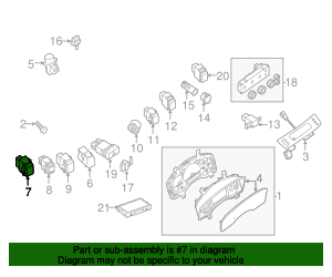 2004-2015 Nissan Lock Switch 25380-7S200 | Bill Kay Nissan Parts