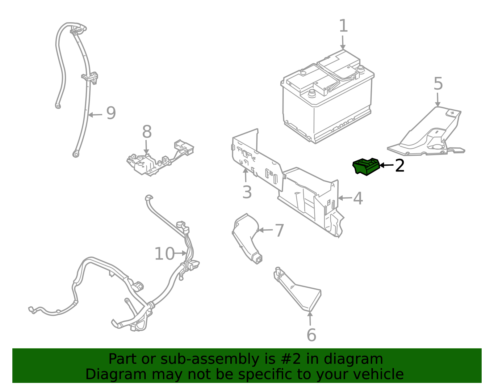 Genuine Battery Retainer for 2003-2011 Saab | Part# 12793818 | Over 30% ...