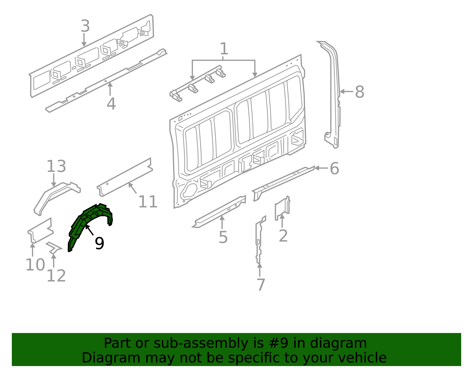 BK3Z-6127887-B - Outer Wheelhouse 2015-2025 Ford | Ford Parts Center