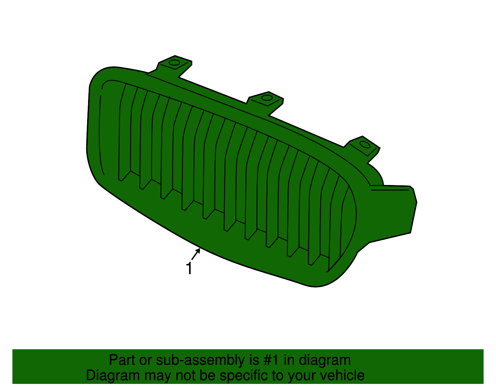 51-13-7-263-481 - Grille - 2012-2019 BMW | BMW Parts Exchange